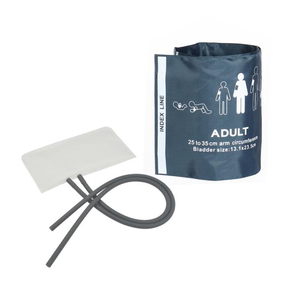 Quality Dual Tube Adult Reusable NIBP Cuff Durable Heavy Duty Nylon 25-35cm Medical for sale