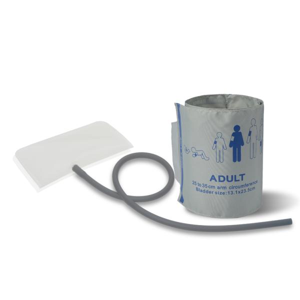 Quality Individual Bladder Reusable NIBP Cuff Stain Resistant 25 - 35cm 1 Tube For Adult for sale