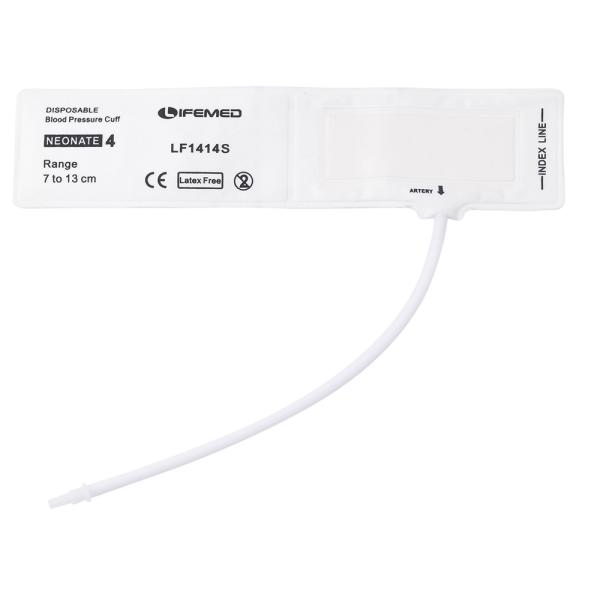 Quality Neonatal NIBP Cuff Disposable Size 4 Specialized Single Hose Design 7-13CM Circumference for sale