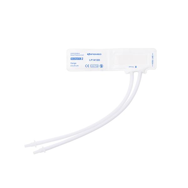 Quality CE Certified NIBP Cuff Size 2 Double Hose System 4-8CM Neonate Blood Pressure Cuff for sale