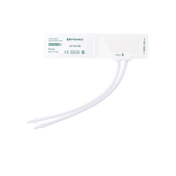 Quality Dual Hose Neonate NIBP Cuff Disposable Size 3 BP Monitor Compatible 6-11CM Range for sale