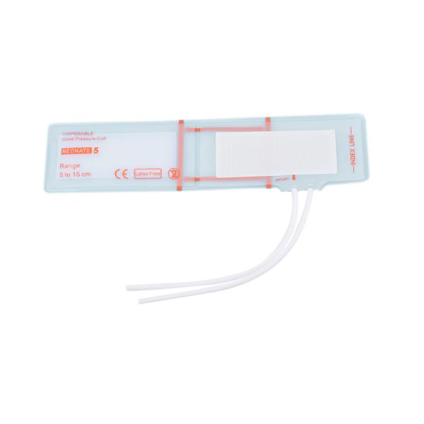 Quality Durable Single Patient Use BP Cuff Neonate Disposable 8-15CM Size 5 Double Hose for sale
