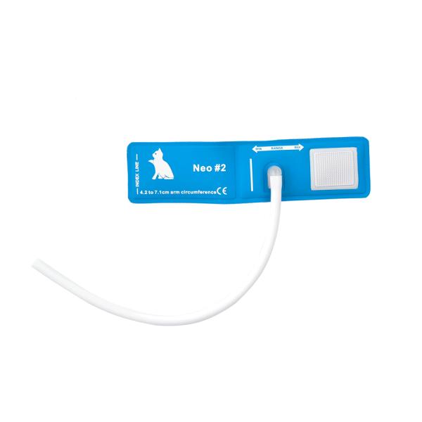 Quality Side Air Inlet Veterinary Blood Pressure Cuff Reusable 4.2-7.1CM Size 2 Single Tube for sale