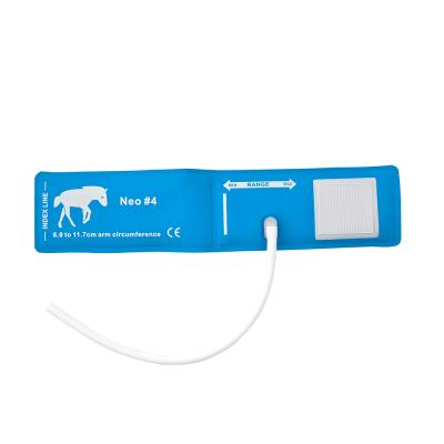 China Reusable Animal NIBP Cuff Non Irritating 6.9 - 11.7CM Size 4 Single Tube for sale