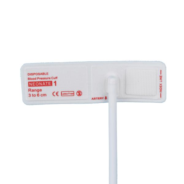 Quality Neonate NICU BP Cuff Disposable 3 - 6CM Size 1 Single Tube Side Air Inlet for sale