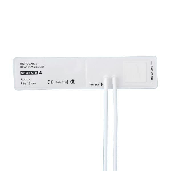 Quality Disposable Neonate BP Cuff 7 - 13CM Size 4 Double Tubing Blood Pressure Cuff for sale