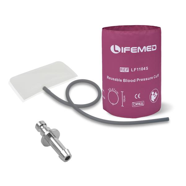 Quality Non Invasive Patient Monitor Blood Pressure Cuff Size 33-47CM Single Tube for sale