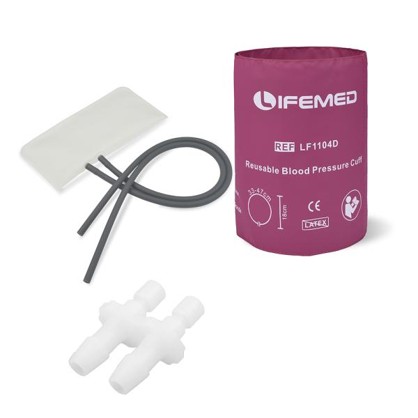 Quality Dual Lumen Reusable Monitor BP Cuff Large Adult Size 33 - 47cm Double Tubes for sale