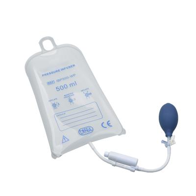 China CE certified Infusion Pressure Bag 500ml 3 Way Stopcock TPU Material for sale