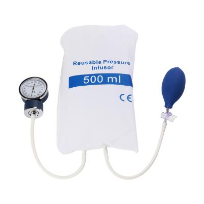 China Portable Pressure Infusion Bag 500ml With durable Inflation Bulb for sale