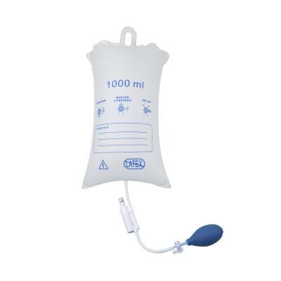 China Hand- operated Infusion Pressure Bag 1000ml with piston gauge for sale