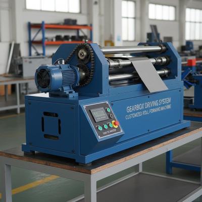 China Gearbox Driving System Customized Roll Forming Machine 3.5kw Total Power Easy To Master Designed for Metal Roll Shaping for sale