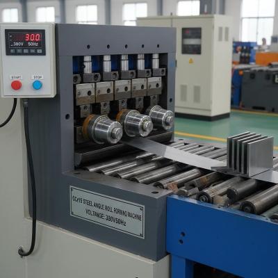 China GCr15 Steel Angle Roll Forming Machine Operating at 380V50Hz Voltage Customizable Suitable for Production of Metal Angle Components for sale