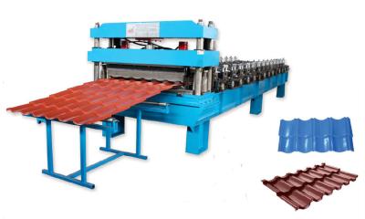 China Steel Roof Tile Roll Forming Machine | 3D Step Tile Roofing Sheet Making Machine for sale