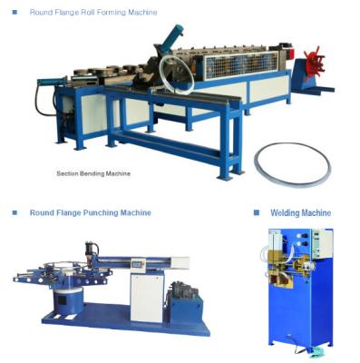 China 6 Stations Round Flange Forming Machine 7.5KW Duct Flange Machine for sale