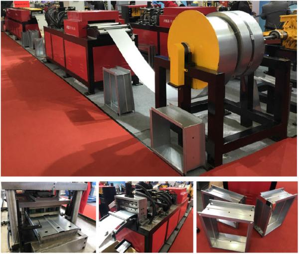 Quality PLC Control HVAC Duct Machines 31KW Fire Damper Roll Forming Machine for sale