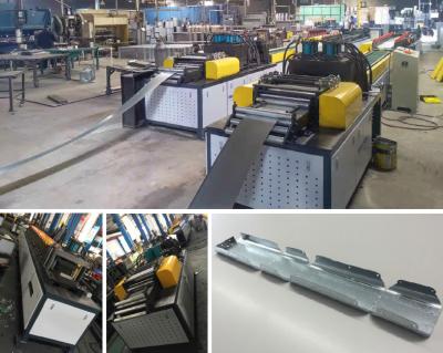 China Ventilation Silencers Splitter Frame Duct Fabrication Machine HVAC Damper Roll Forming Production Line for sale