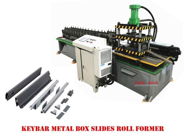Quality CNC Telescopic Channel Roll Forming Machine Automatic Drawer Slide Roll Forming Machine 7.5kw for sale