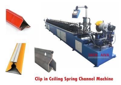 China Triangular Keel Roll Forming Machine Clip In Ceiling Roll Forming Machine 7.5kw for sale