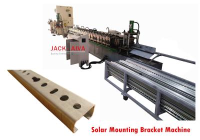 China Customized Solar Structure Roll Forming Machine 7.5kw Solar Bracket Roll Forming Machine for sale