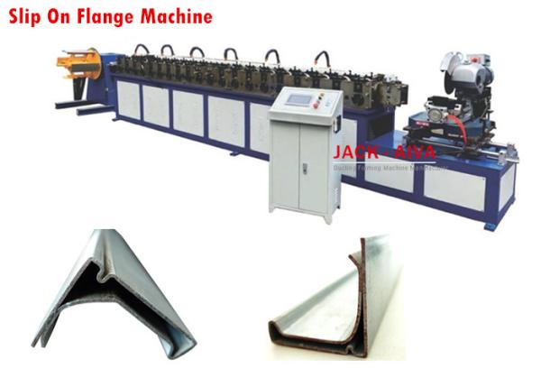 Quality 4kw HVAC Duct Machines Slip On Flange Roll Forming Machine With 16 Stations for sale