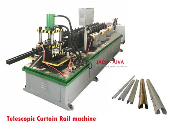 Quality Custom Telescopic Channel Roll Forming Machine 4kw Curtain Rail Roll Forming Machine for sale