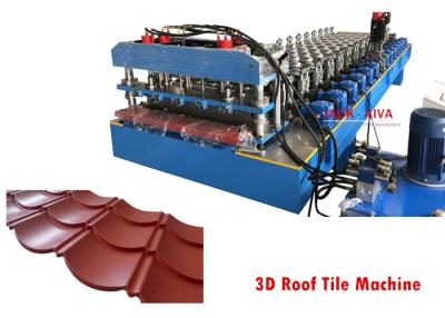China 5.5kw Construction Roll Forming Machine 3D Roof Tile Roll Forming Machine for sale
