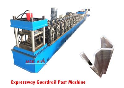 China Expressway Post Roll Forming Machine PLC Control Highway Guardrail Machine 55kw for sale