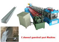 China C U Profile Roll Forming Machine Express Guardrail Post Machine 60kw 15 Stations for sale