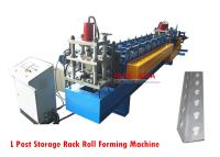 China L Post Storage Rack Roll Forming Machine 5.5kw 12 Stations for sale