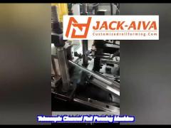 7.5kw telescopic channel roll forming machine concealed 2 folding drawer slide machine