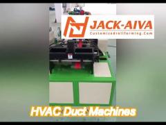automatic hvac duct machines 12 stations flexible duct connector machine