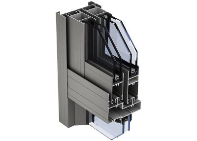 Chine La fenêtre en aluminium enduite de poudre profile la certification noire d'OIN de couleur à vendre