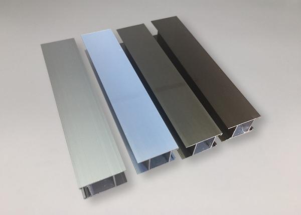 6061 T6 ont expulsé la couleur en aluminium de Champagne d'argent d'électro revêtement de la Manche de fente de T