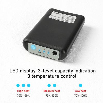 China Grey 4000mAh Battery Heated Stockings Three Temp. Gears Heated Compression Socks for sale