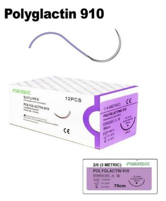 China Polyglactin 910(PGLA)  Sutures for sale