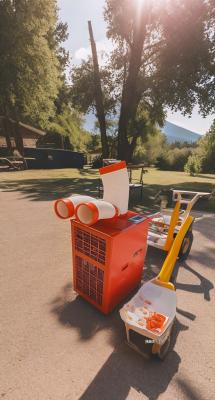 Cina Climatizzatore esterno portatile elettrico e mobile Efficienza energetica Campeggio Ac Cooler in vendita