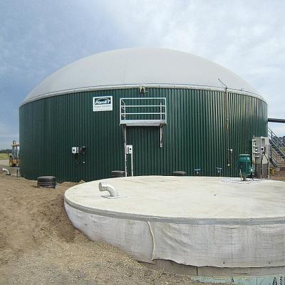 China 1500m3 Rim Mounted Biogas Holder Balloon With PVDF Membrane For Biogas Plant for sale