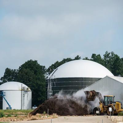 China 1500m3 Rim Mounted Biogas Holder Balloon With PVDF Membrane For Biogas Plant for sale