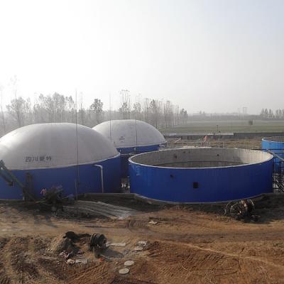 China Top Mounted Double Membrane biogas gas holder For Anaerobic Digestion Plants for sale