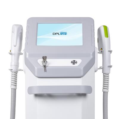 Quality 3000W 2 Handles DPL NIR Skin Rejuvenation Fast Hair Removal Machine for sale
