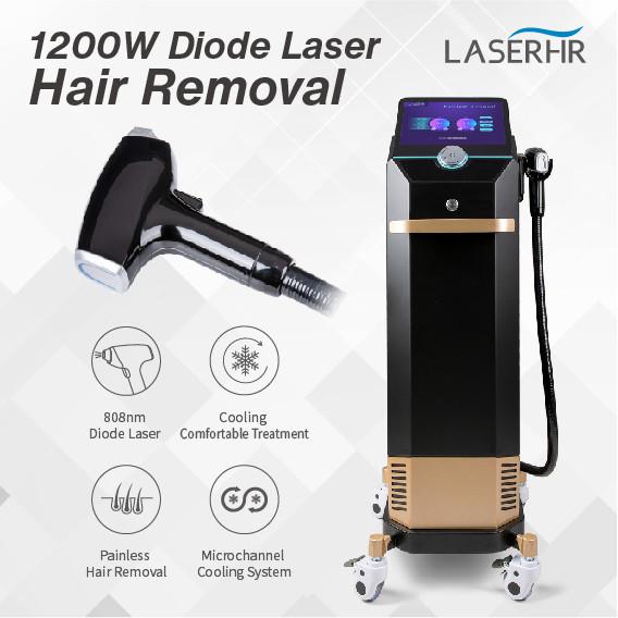 Quality 810nm 808nm Hair Removal Machine 1200W Diode Laser Permanent Hair Removal for sale