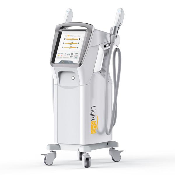 Quality 2 Handles OPT SHR IPL Laser Hair Removal Skin Rejuvenation Beauty Machine for sale