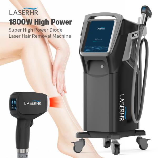 Quality 808nm Diode Laser Hair Removal Machine 1800W 12 Laser Bar diode ice laser for sale