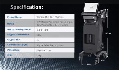 China Pure Oxygen Injection Facial Machine DPT Plasma Repair Facial Care Machine for sale