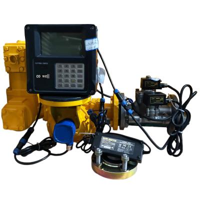 China M-40-BPX-1  Smart Electronic Flow Meter with Stainless Steel Solenoid Valve for sale