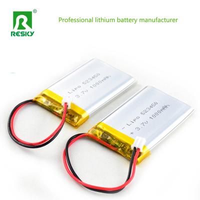 中国 リチャージ可能なリチウムポリマーバッテリーセル 523450 1000mAh 通信機器のために 販売のため