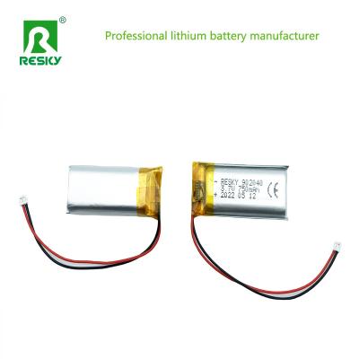 902040 102040 Lithium Polymer Cell Rechargeable 3.7V 750mAh For Beauty Device