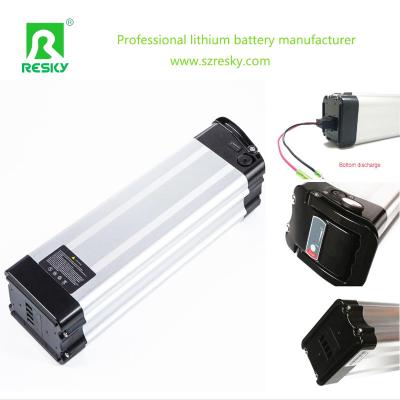 China Silverfish Rechargeable Li-Ion Battery 36V 10.4ah 350W Storage Lithium Ebike Battery Pack for sale