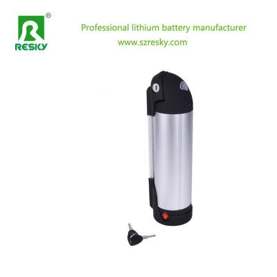 China 18650 Lithium Cell 48V 10.4Ah Water Bottle Rechargeable Lithium Battery Pack For Electric Bike for sale